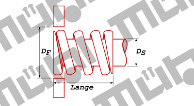 MÜHL | ISO 10243 Schraubendruckfeder für mittlere Belastung | Material ...
